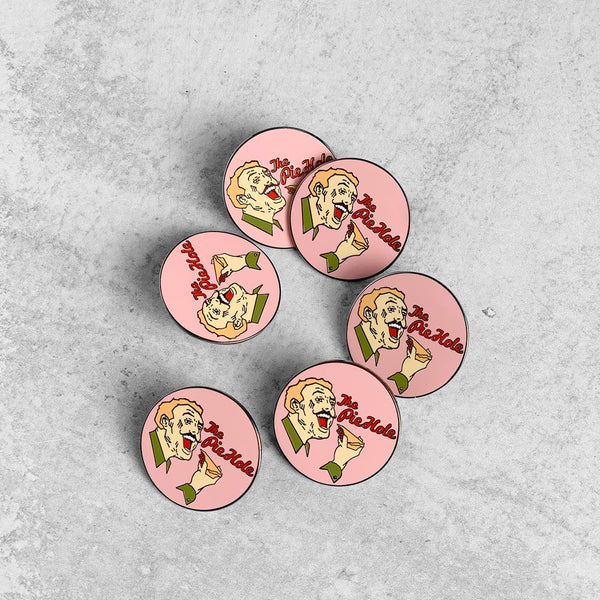 THE PIE HOLE Lapel Pin – The Colorful Geek