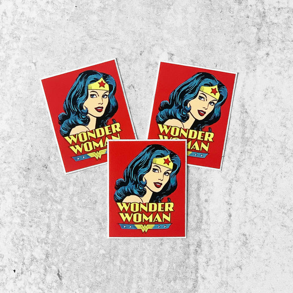 WONDER WOMAN Small Vinyl Sticker – The Colorful Geek